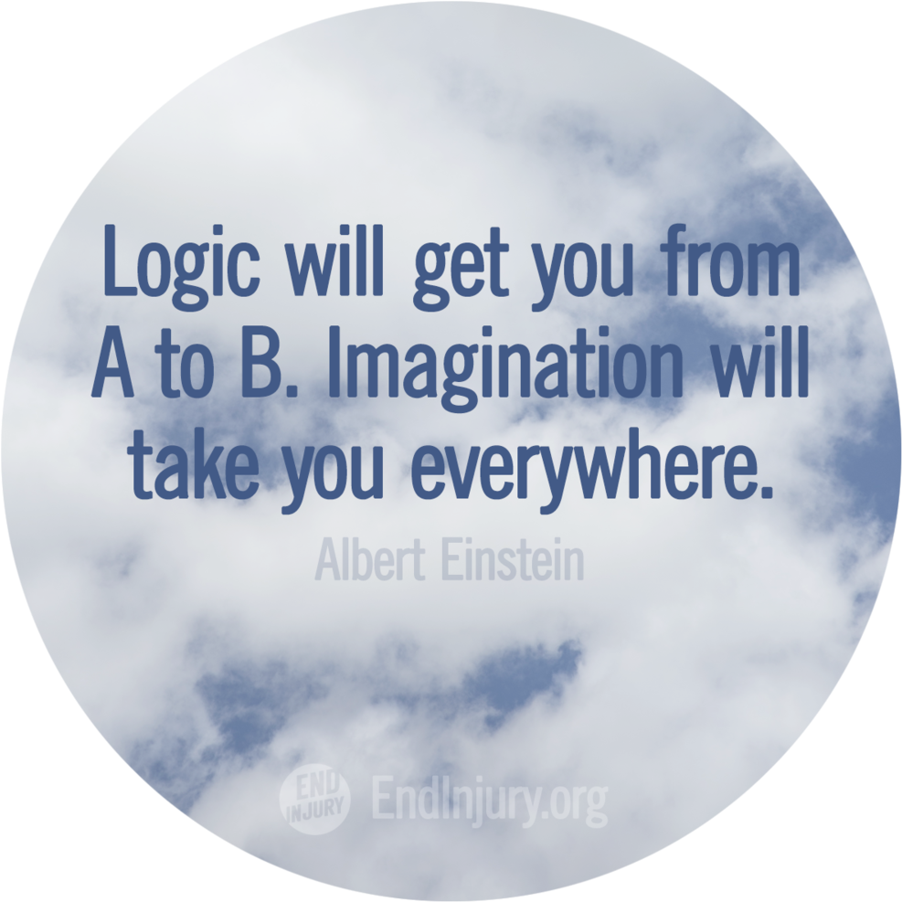 Logic Imagination Einstein Quote Photo (1000x1000), Png Download