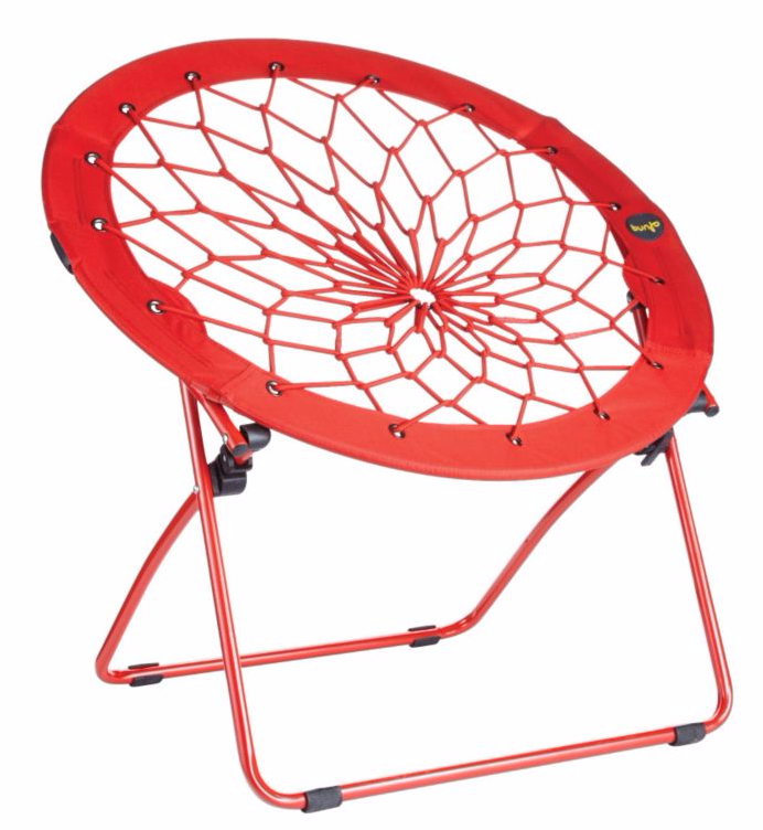 Redchair - Bunjo Bungee Chair, Black (900x751), Png Download
