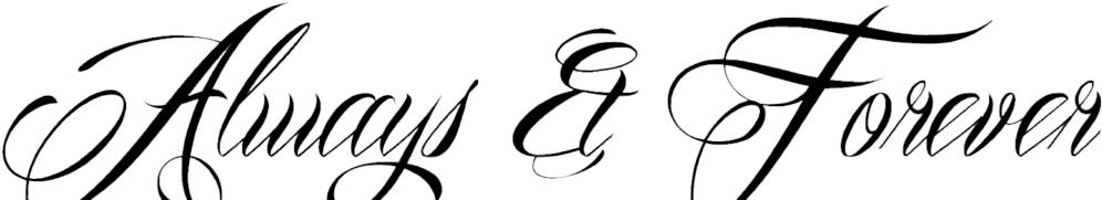 Always And Forever Tattoo Design Png - All Faith No Fear (1024x230 ...