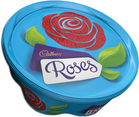 In Stock - Cadbury Roses Tub Png (470x412), Png Download