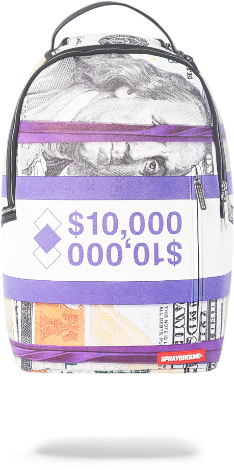 Sprayground Purple Money Stacks Backpack - Purple Money Sprayground ...