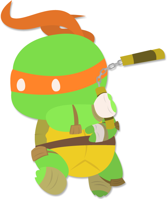Tmnt Clip Art - Mikey Tmnt Transperant (661x700), Png Download
