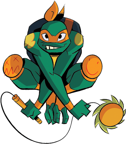 Michelangelo - Rise Of The Teenage Mutant Ninja Turtles Transparent ...