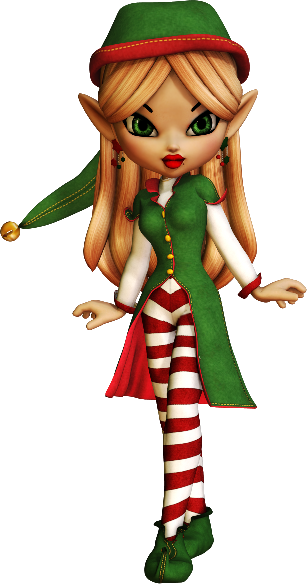 Tubes Poser Png De - Christmas Dolls Png (613x1166), Png Download