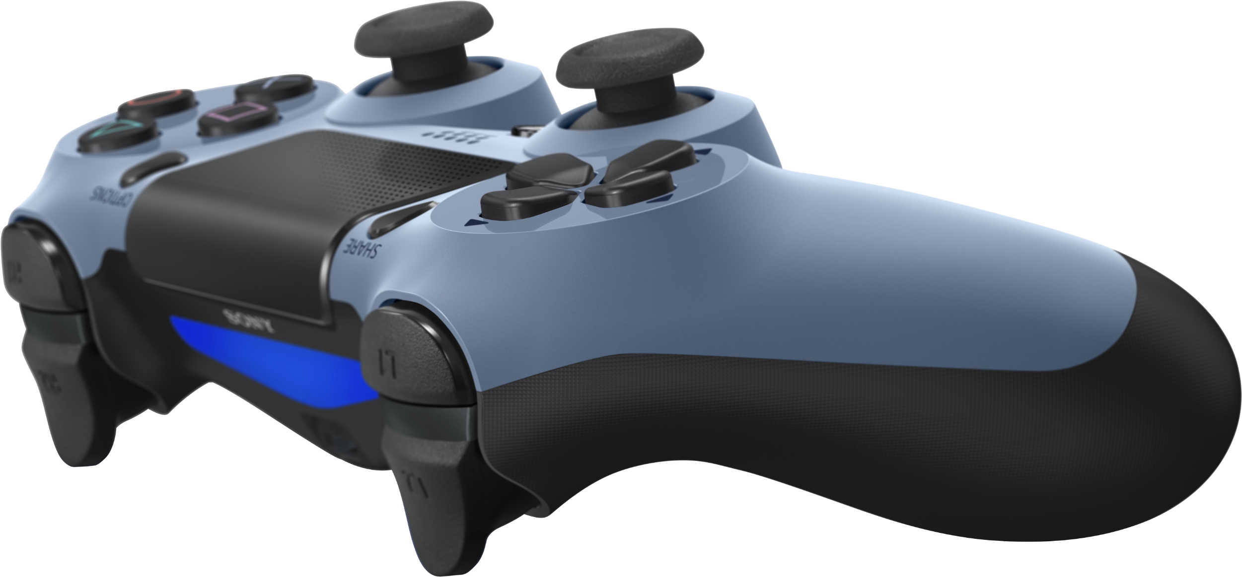 Ds4 Uncharted4 05 Pers - Ps4 Controller Grey Blue (2500x1667), Png Download