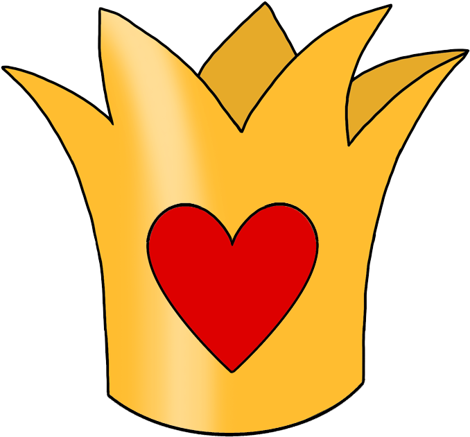 Queen Of Hearts Crown (681x638), Png Download