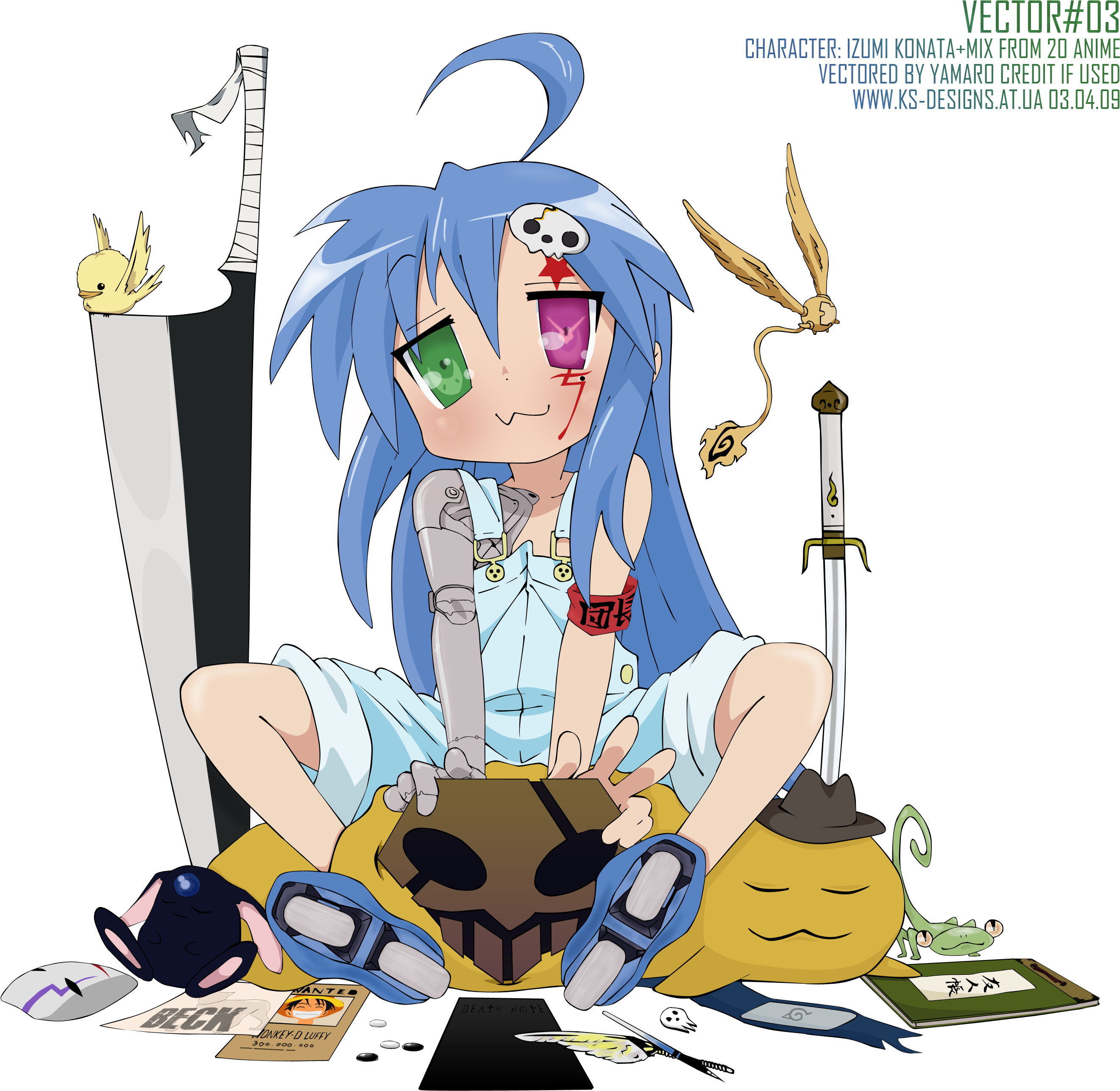Download Izumi Konata / Series - Lucky Star Konata Otaku | Transparent ...