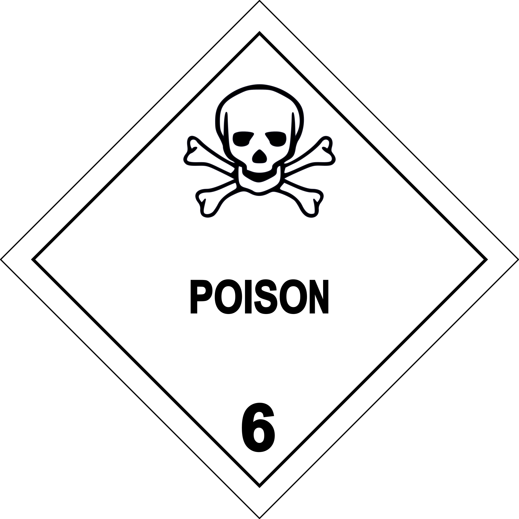 Warning Toxic Sign (498x498), Png Download