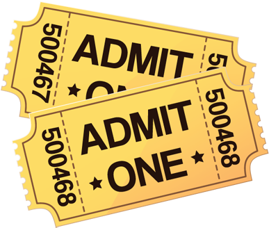 Tiket - Fun Fair Ticket Png (542x382), Png Download