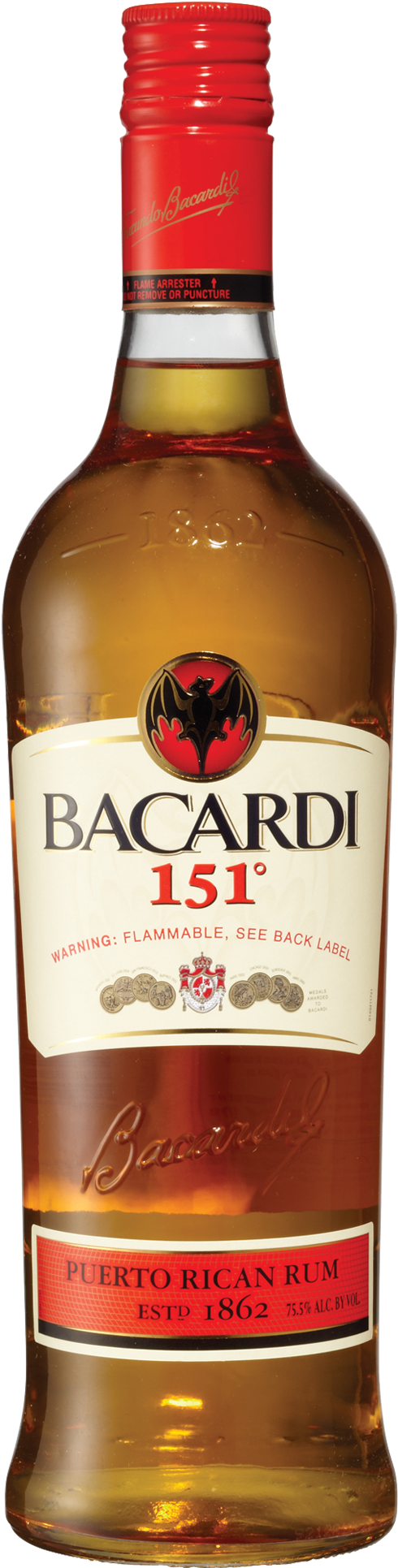 Bacardi 151 Warning