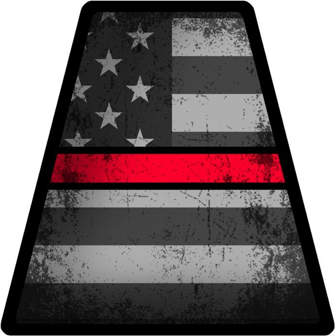 Subdued American Flag Helmet Tetrahedrons - Fire Helmet Tetrahedron ...