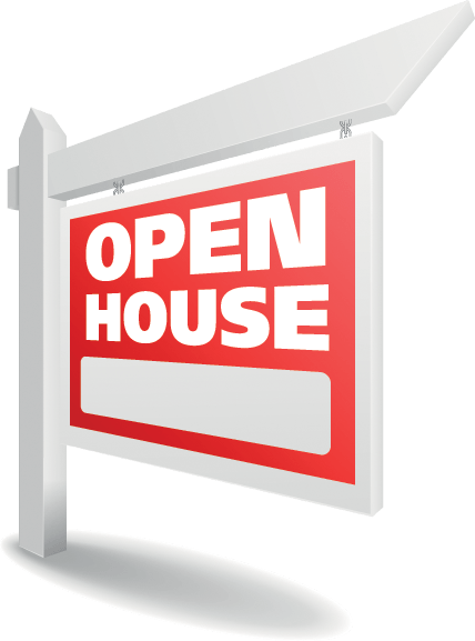Download The Benefits Of Going To Open Houses - Signage | Transparent ...