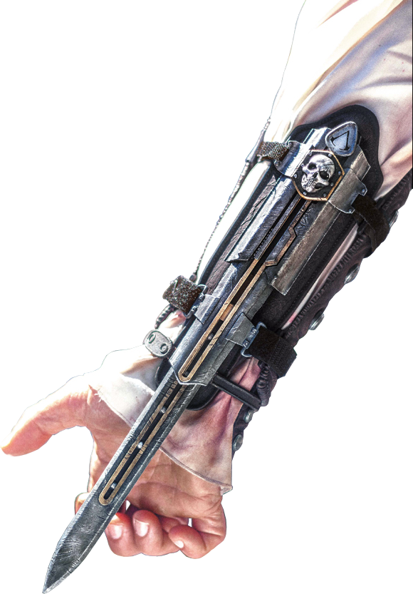 Assassins Creed Hidden Blade Gauntlet (348x500), Png Download