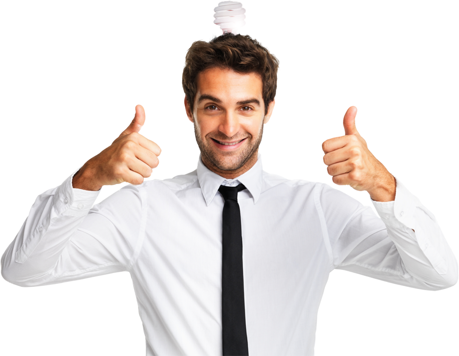 Download Idea - Guy With Thumbs Up Png | Transparent PNG Download | SeekPNG