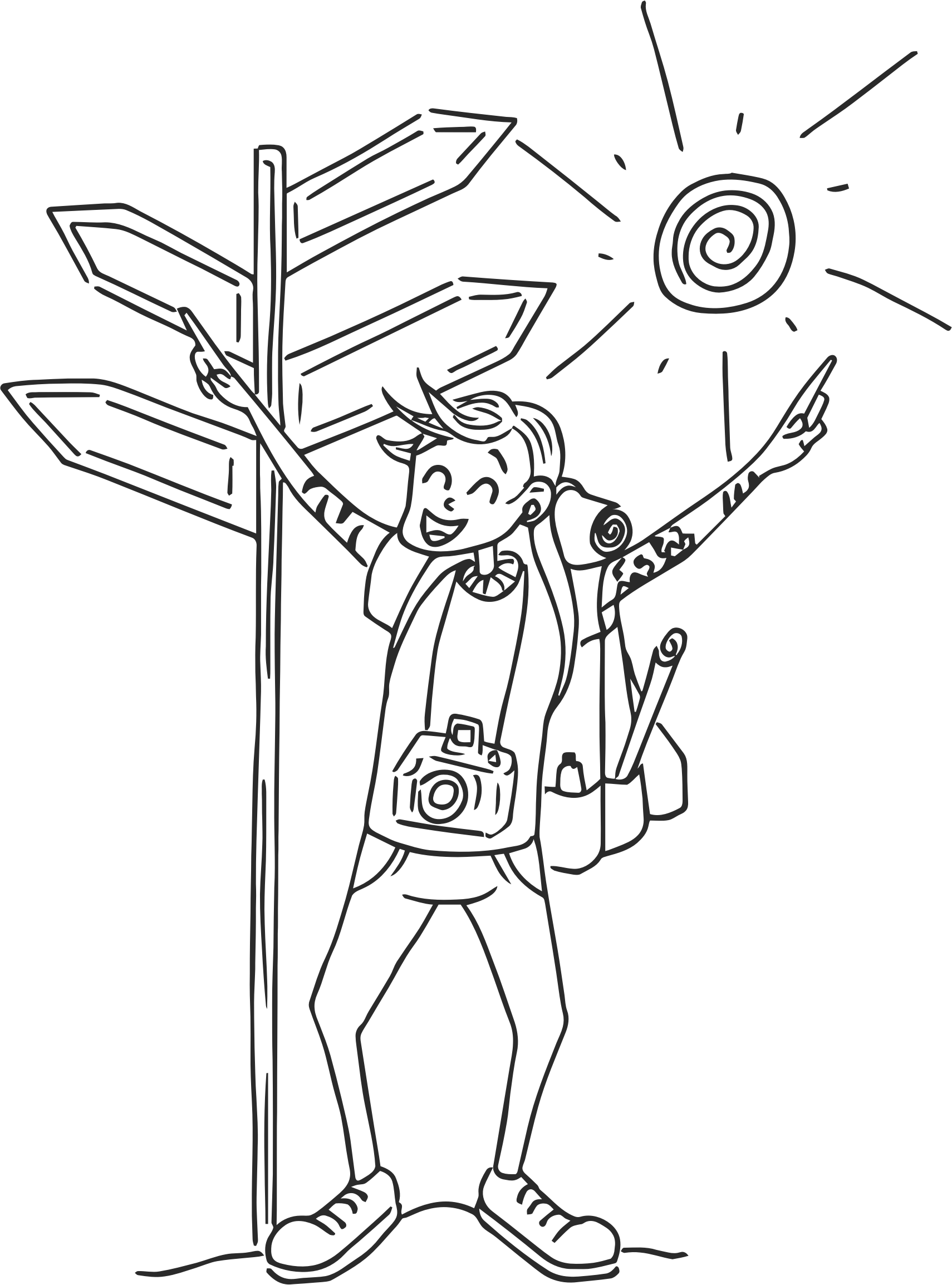 Download This Free Icons Png Design Of Happy Traveler | Transparent PNG ...