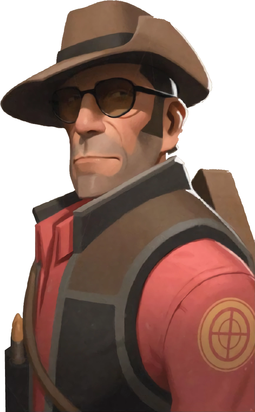 Download Sniper Tf2 Png Jpg Free Stock - Team Fortress 2 Sniper Portrait | Transparent PNG ...