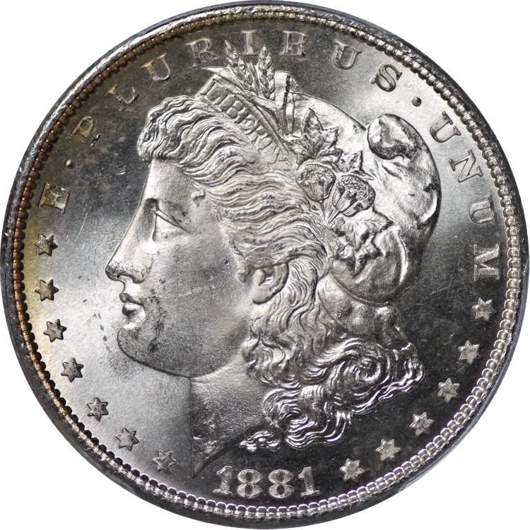 Morgan Silver Dollar, Obv - Morgan Dollar (750x750), Png Download