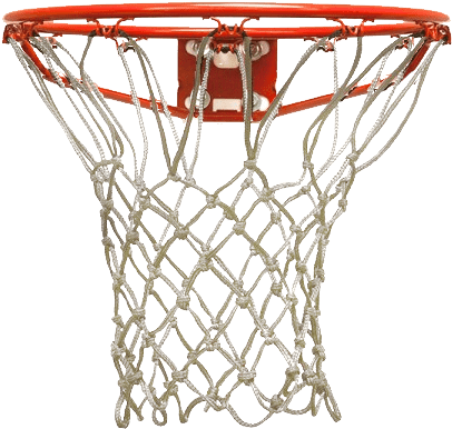 Basketball Hoop Front View - Basketball Net Png (432x406), Png Download