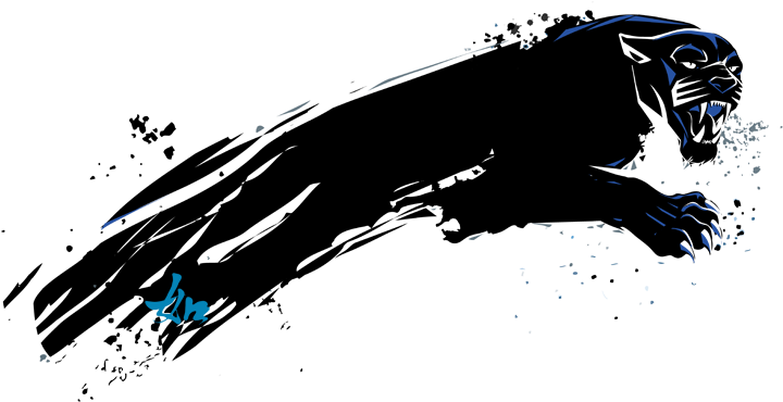 Black Panther Logo Png Photos - Asotin Panthers (800x420), Png Download