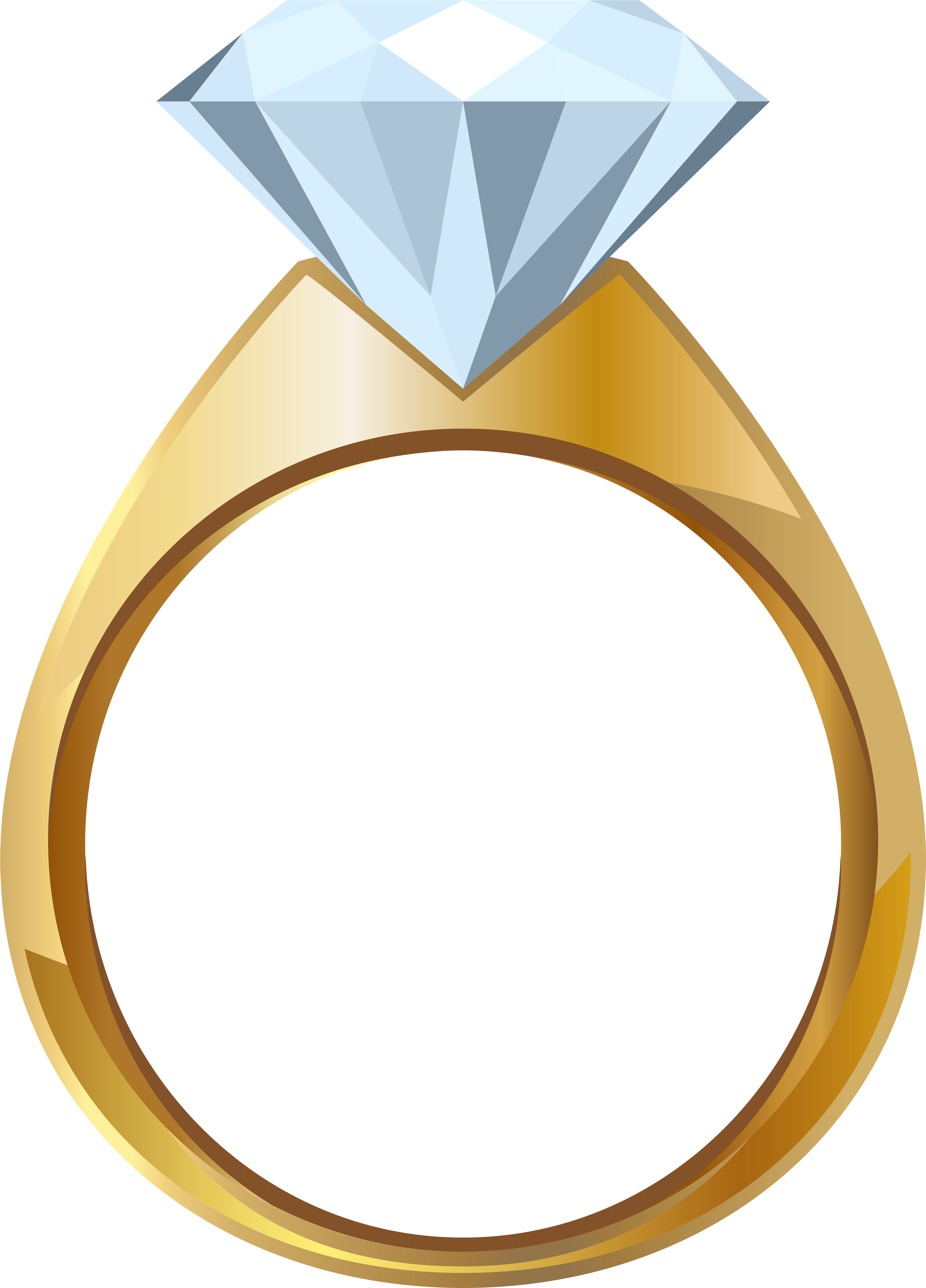 Gold Engagement Png Transparent Clip Art Image (5835x8000), Png Download