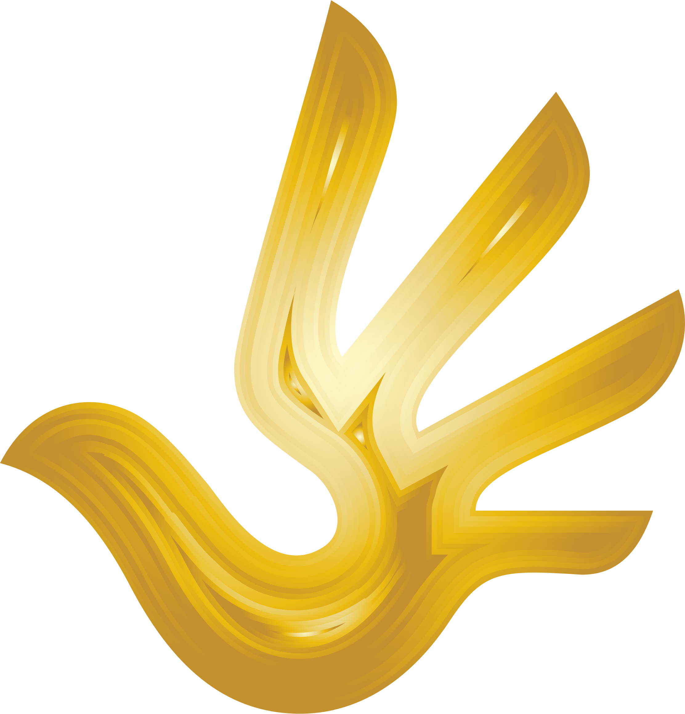 Dove Clipart Hand - Icon (2224x2318), Png Download