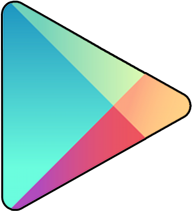 Logo Google Play - Triangle (448x448), Png Download