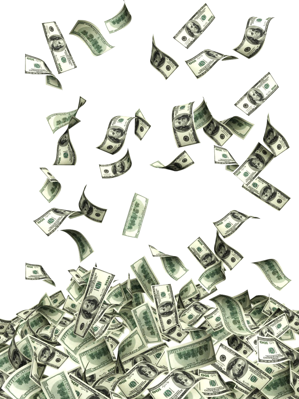 Flying Money Png - Flying Money Png Transparent (1000x1333), Png Download