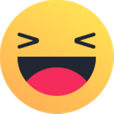 Laughing Reaction Emoji - Haha React (400x400), Png Download
