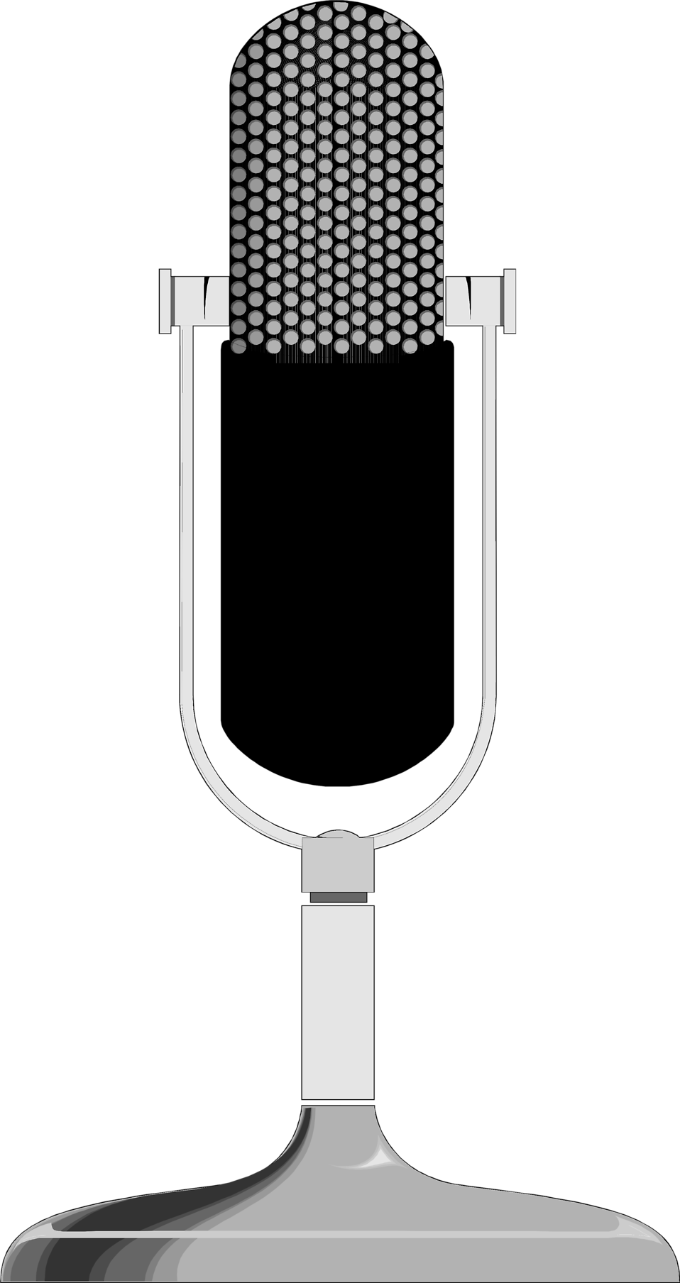 Free Stock Photo Illustration Of A - Rap Microphone Drawing Transparent ...