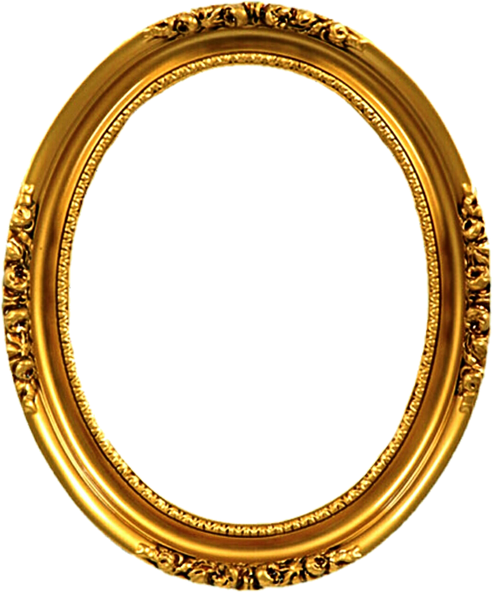 Oval Png Frame - Gold Oval Frame Png (816x979), Png Download