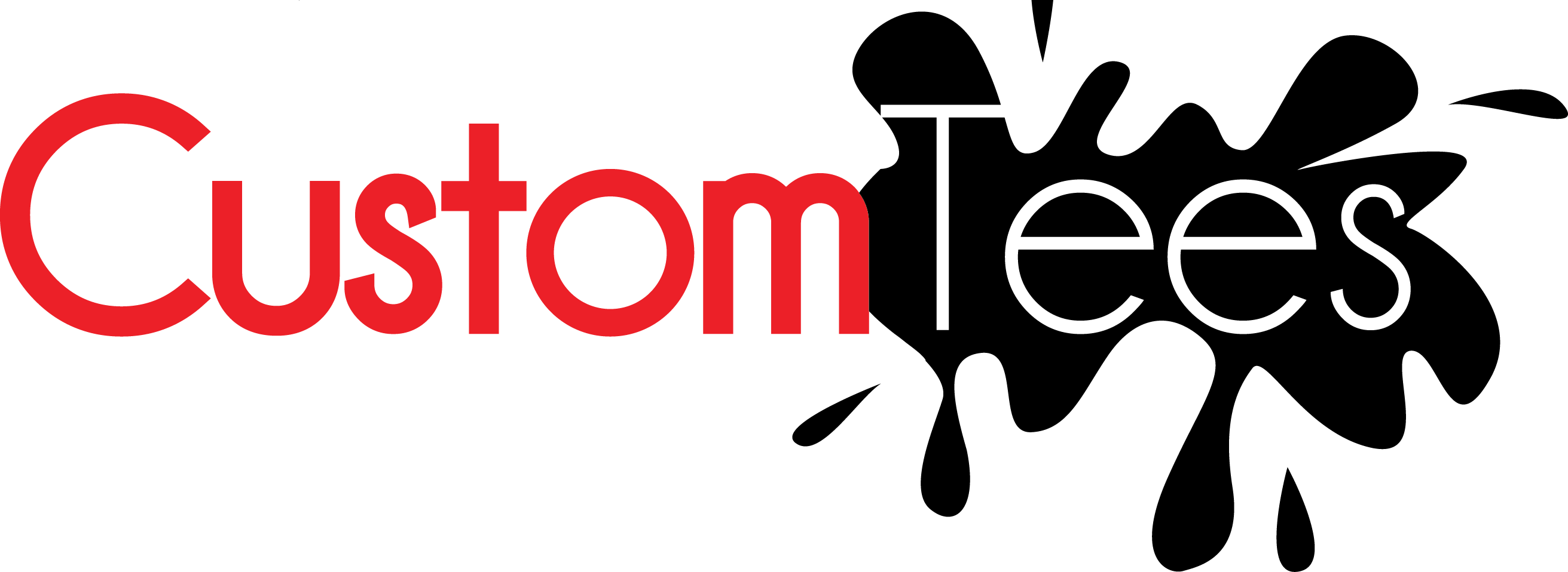 Custom Tees Imprinted Logo - T Shirt Logos Png (2623x958), Png Download