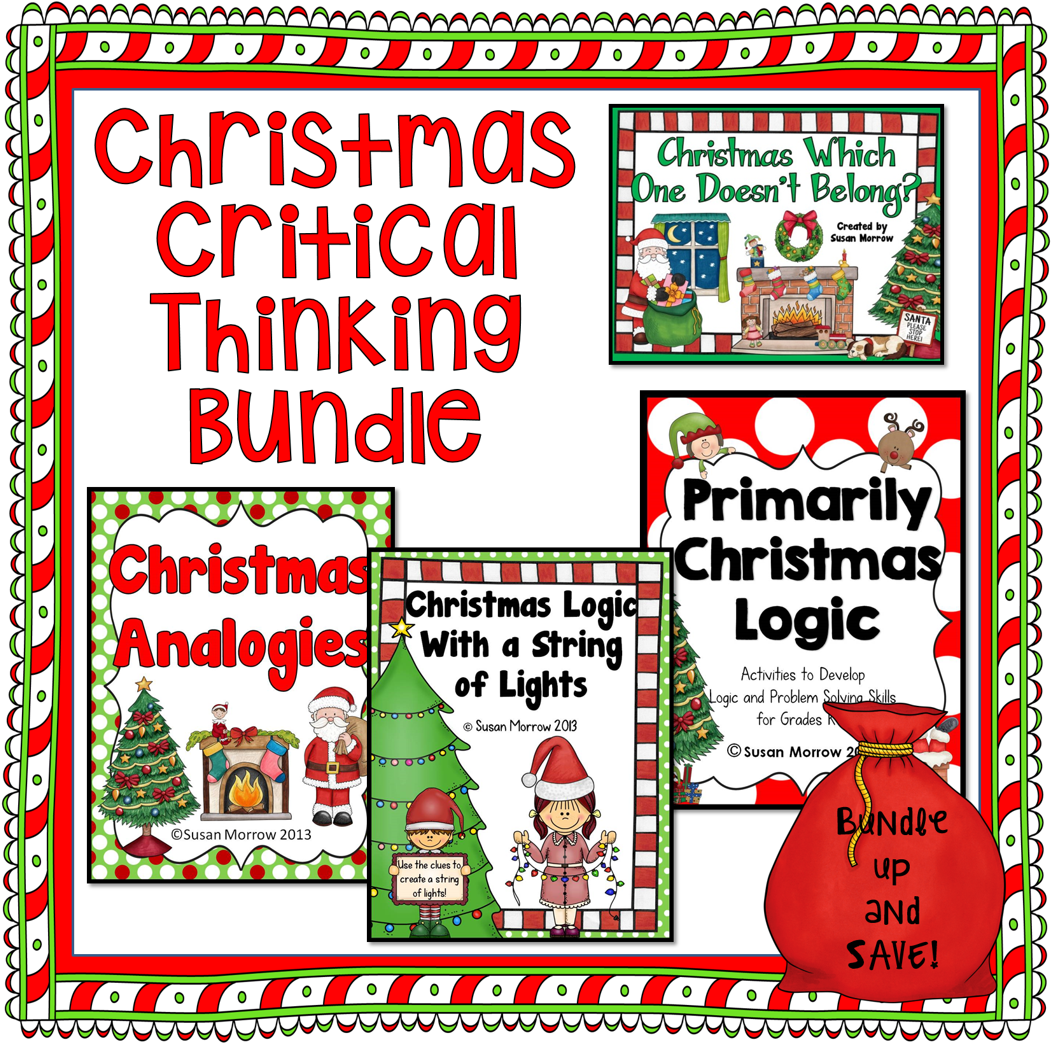 Christmas Critical Thinking Bundlethis Is A Bundle - Cartoon (1050x1050 ...