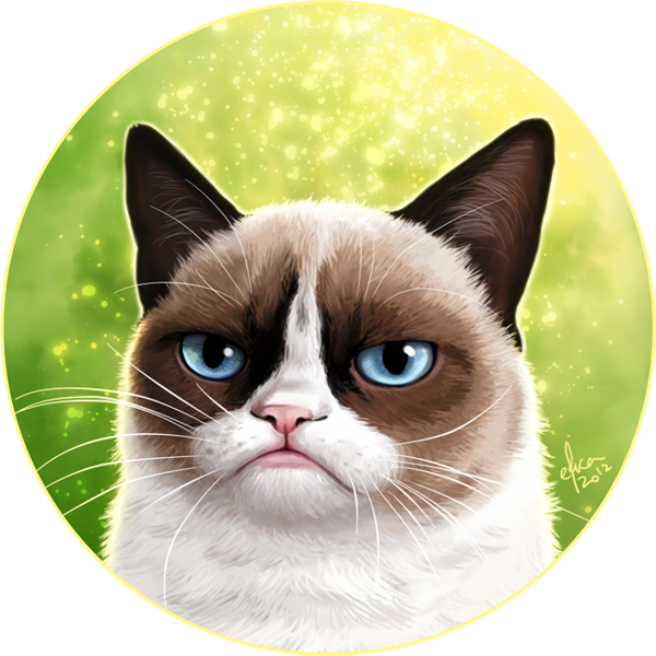 Cat Portraits By Eveli Liivak, Via Behance - Grumpy Cat Fan Art ...