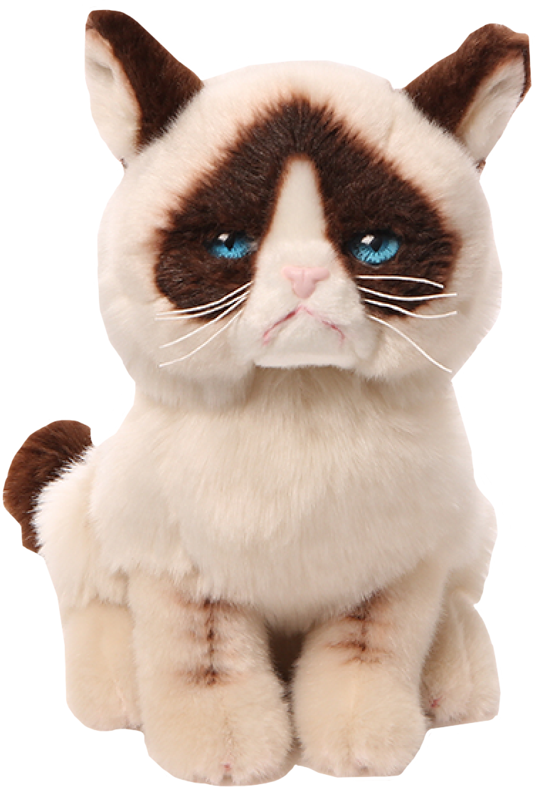 Grumpy - Grumpy Cat Plush Stuffed Animal Toy (752x1106), Png Download