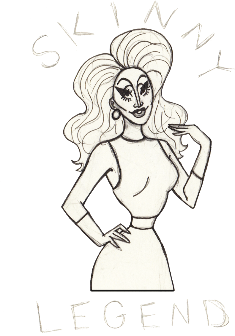 She's So Skinny - Cartoon (936x1280), Png Download