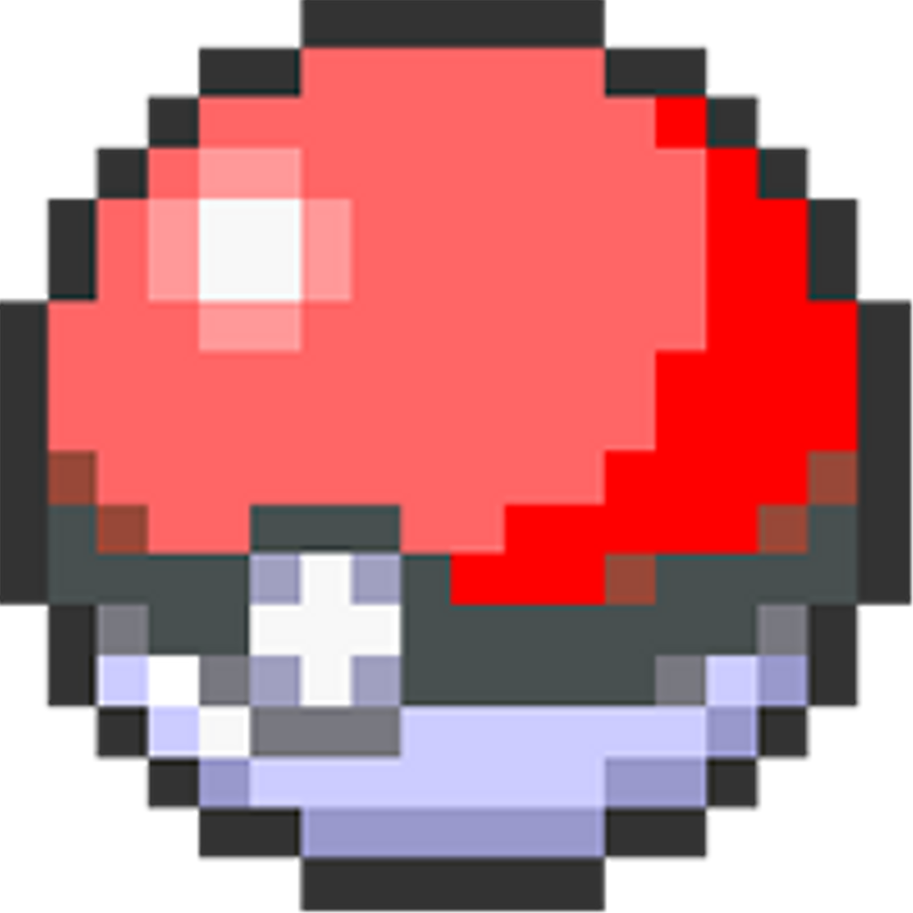 Pixel Art Poke Ball (1024x1024), Png Download