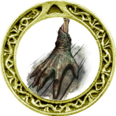 Crawling Claw - D&d Dwarf Cleric Token (480x480), Png Download