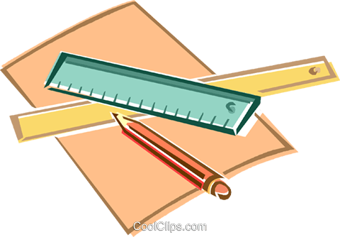 Ruler, Pencil, Paper Royalty Free Vector Clip Art Illustration - Ruler ...