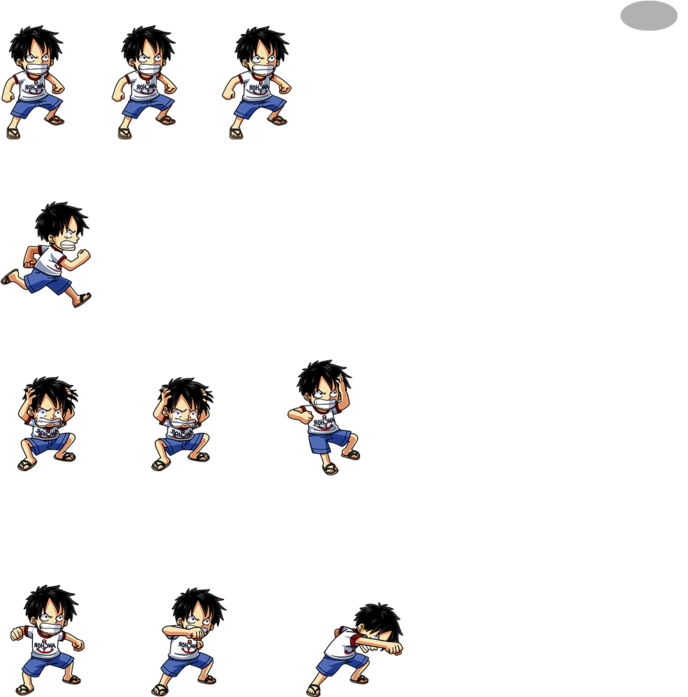 Click For Full Sized Image - Sprite Sheet One Piece (1024x1024), Png ...