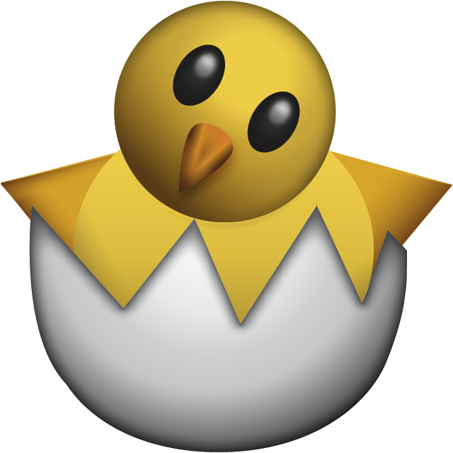 Download Ai File - Hatching Chick Emoji (640x640), Png Download