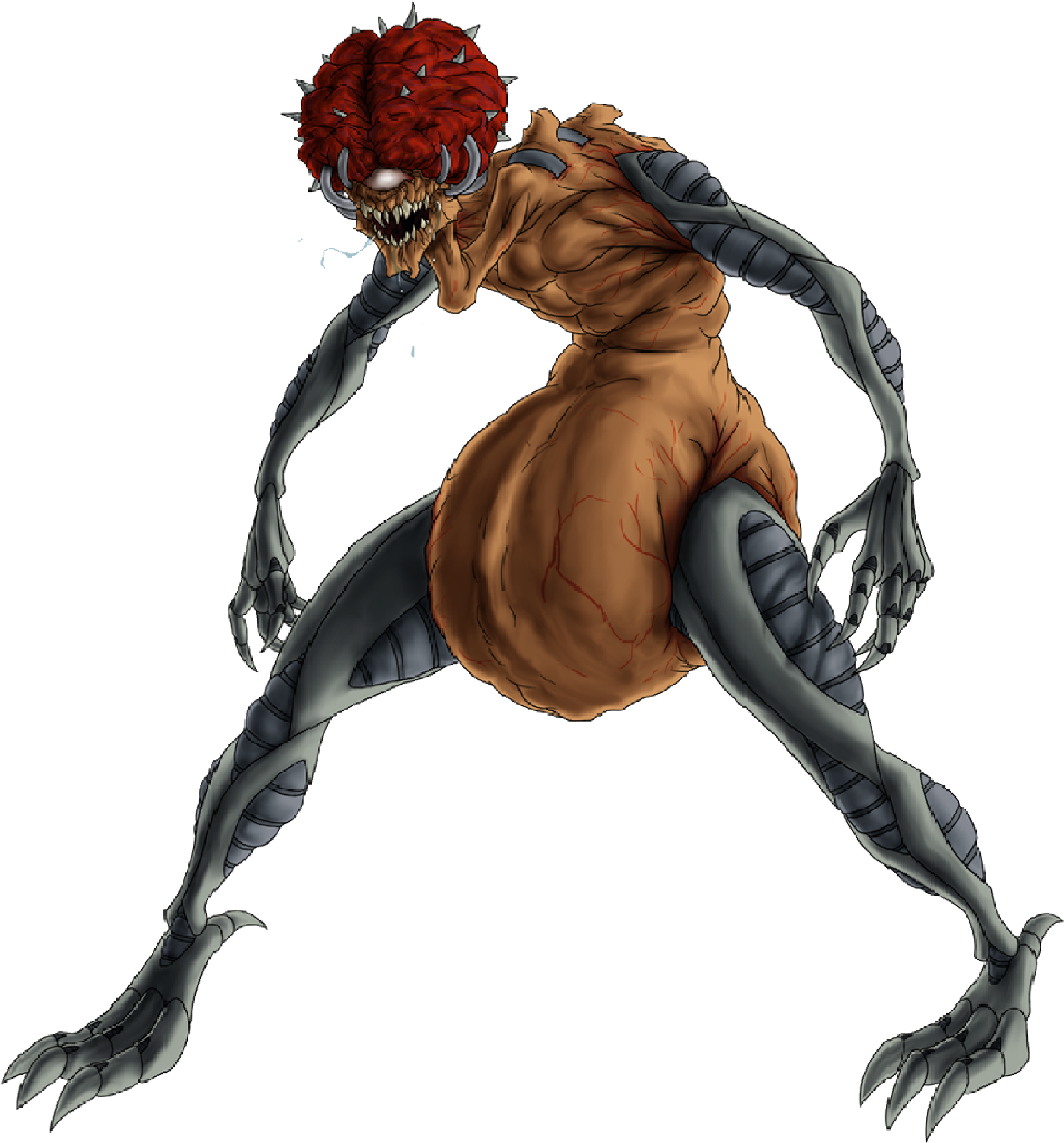 Mother Brain Metro - Metroid Mother Brain (2168x2288), Png Download