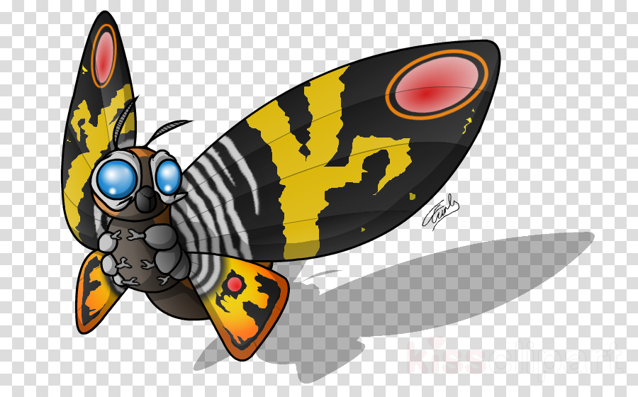Download Mothra Artwork Clipart Mothra Godzilla Butterfly - Mothra ...