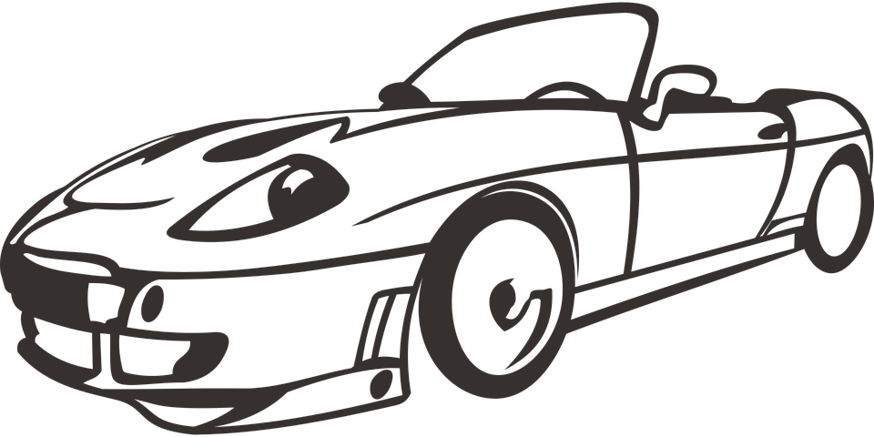 Download Convertible Car Coloring Pages Free - Carro Sem Fundo ...