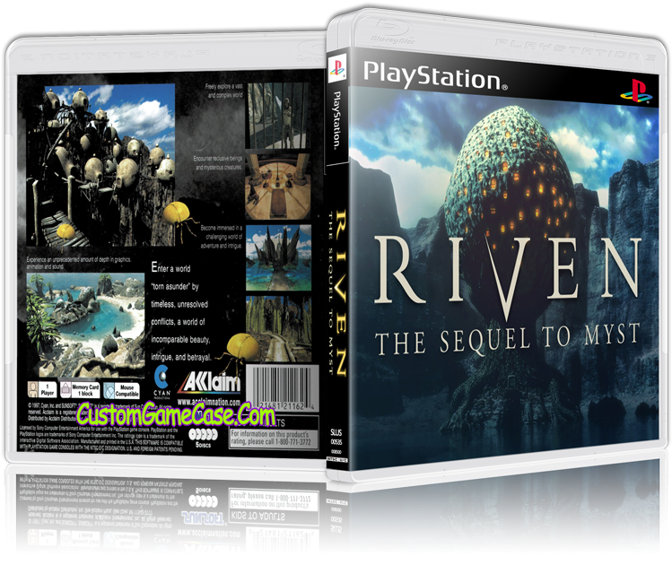 Riven The Sequel To Myst Sony Playstation 1 Psx Ps1 (800x631), Png Download