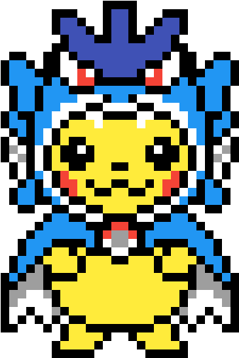 Random Image From User - Pixel Art Pikachu Cosplay Leviator (600x600 ...
