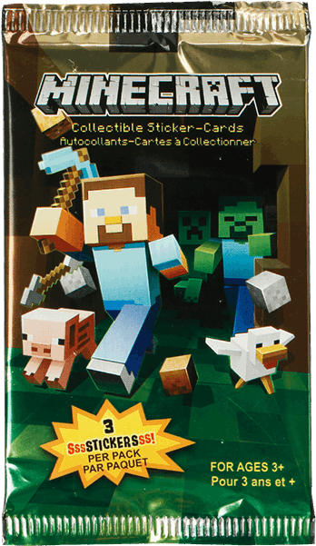 1 Of - Minecraft Official Sticker Collector Cards (600x600), Png Download