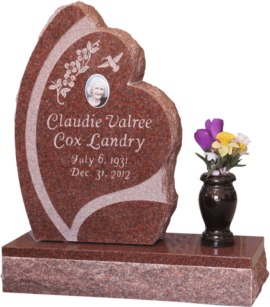 Red Granite Headstone - Headstone (1000x1058), Png Download