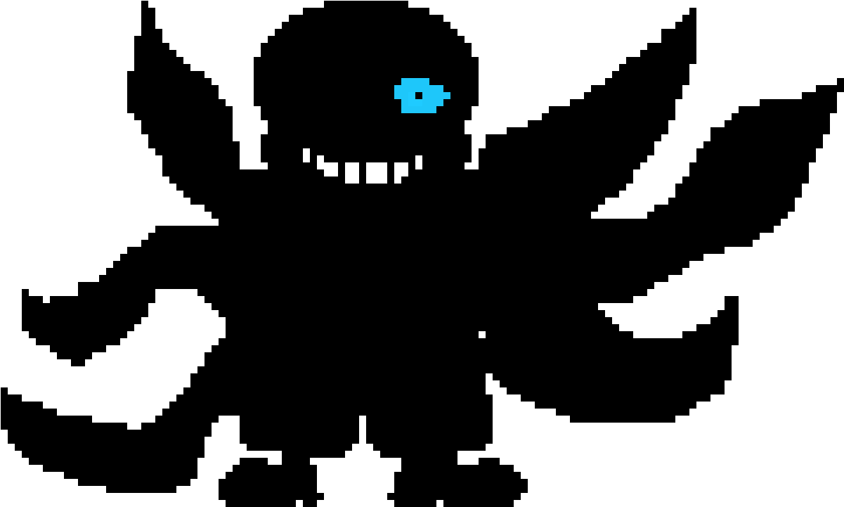 Nightmare Sans Sprite (1370x750), Png Download