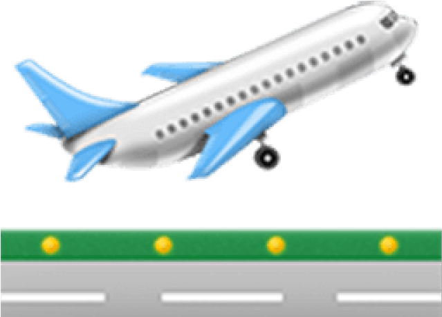 Plane Taking Off Emoji Png (640x480), Png Download