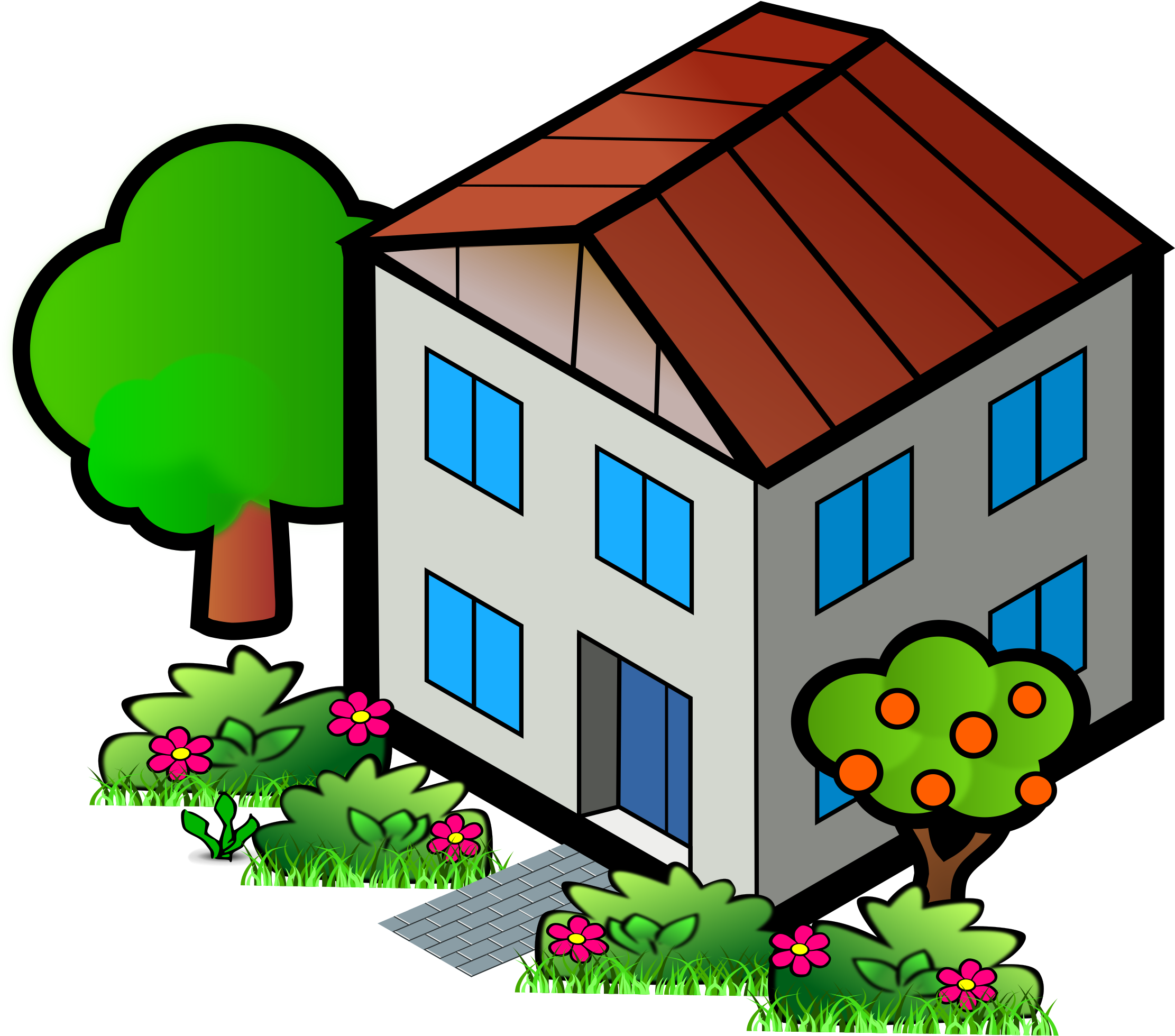 Download Iso City Grey House - Home Clipart No Background | Transparent ...